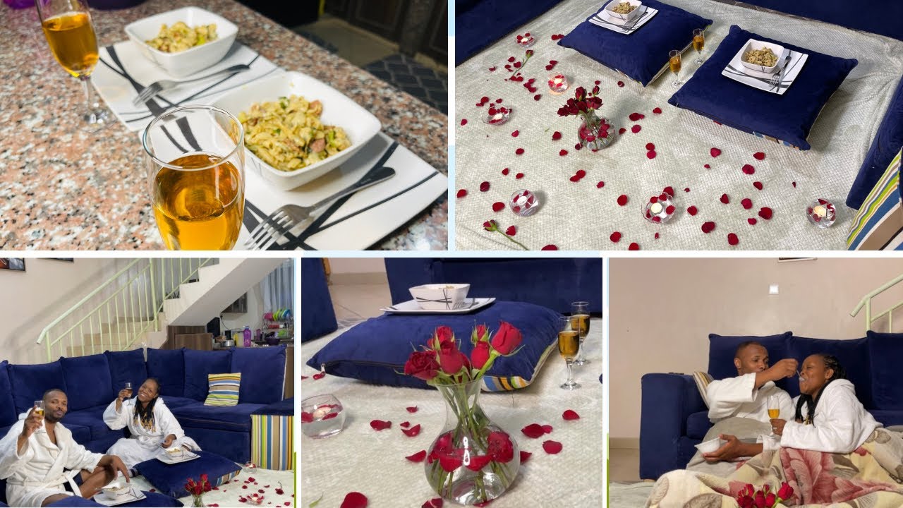 ROMANTIC CANDLELIGHT dinner at HOME || Cook ,Set Up and DIY Decor||Date ...