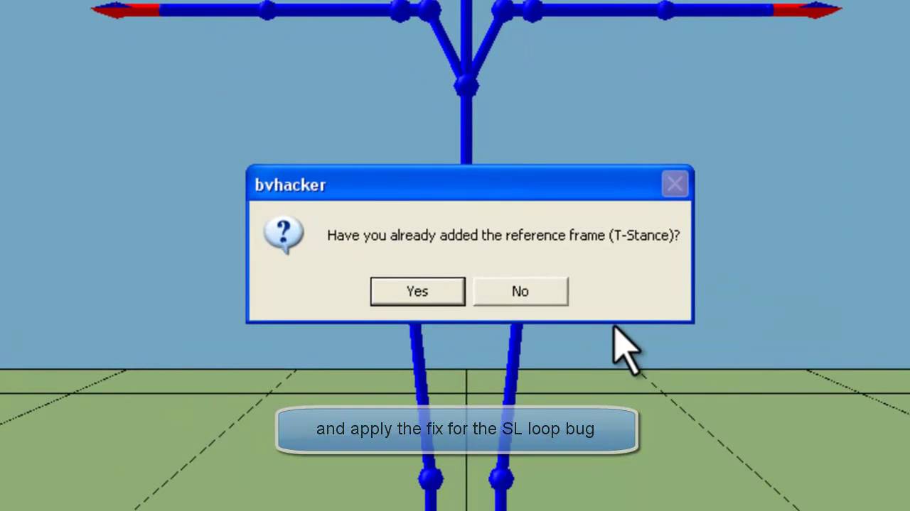 Preparing your bvh file for upload to SL using bvhacker - YouTube