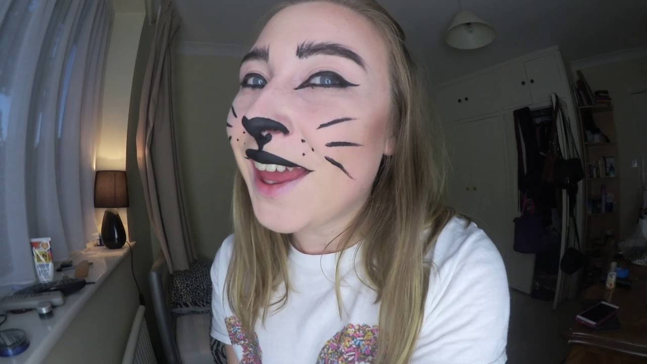 Black Cat Makeup Tutorial - YouTube