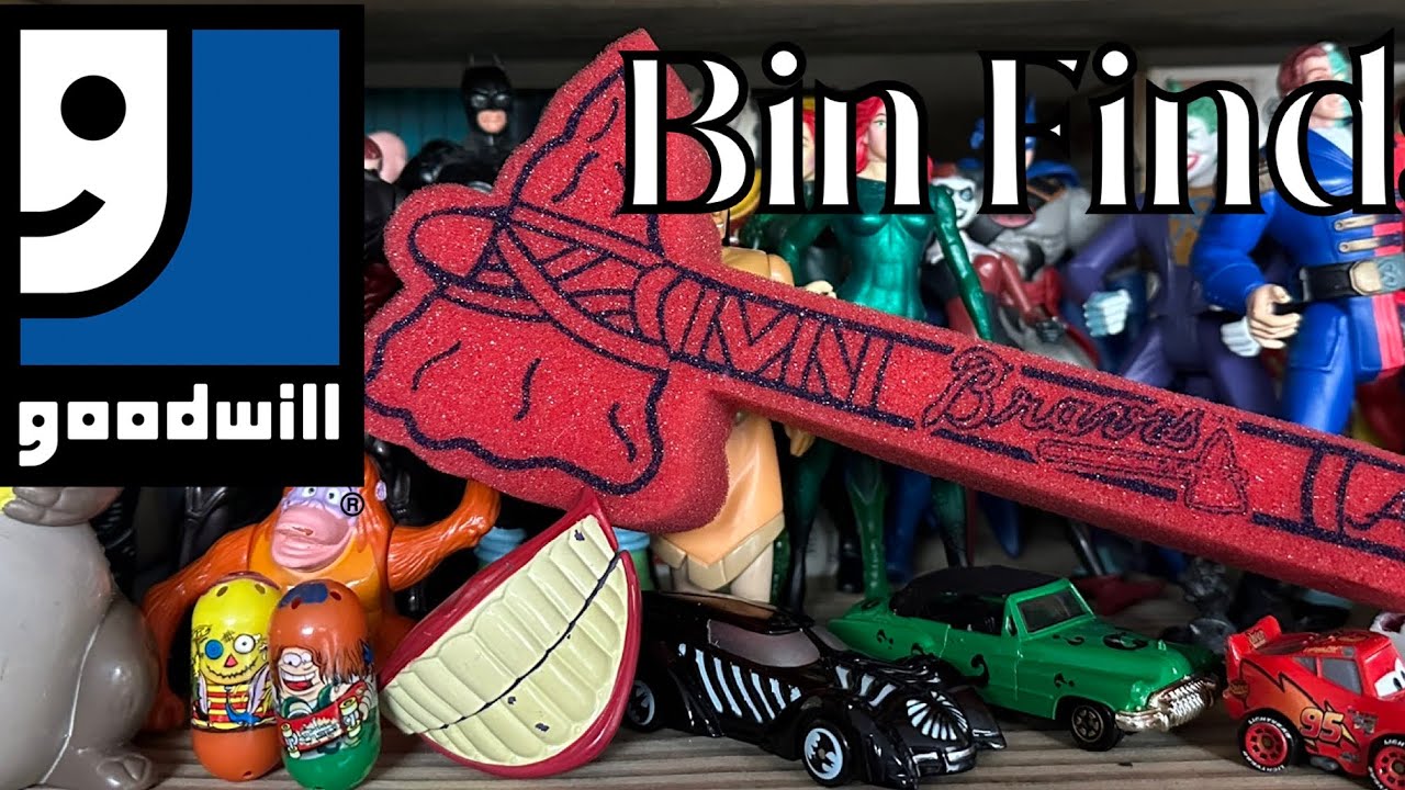 Thrift trip V2: Goodwill Bins Vintage toys and clothes finds - YouTube