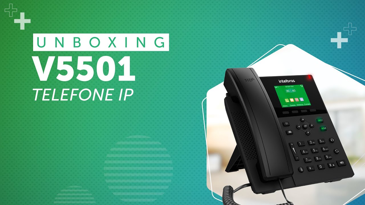 V5501 - Telefone IP Intelbras - YouTube