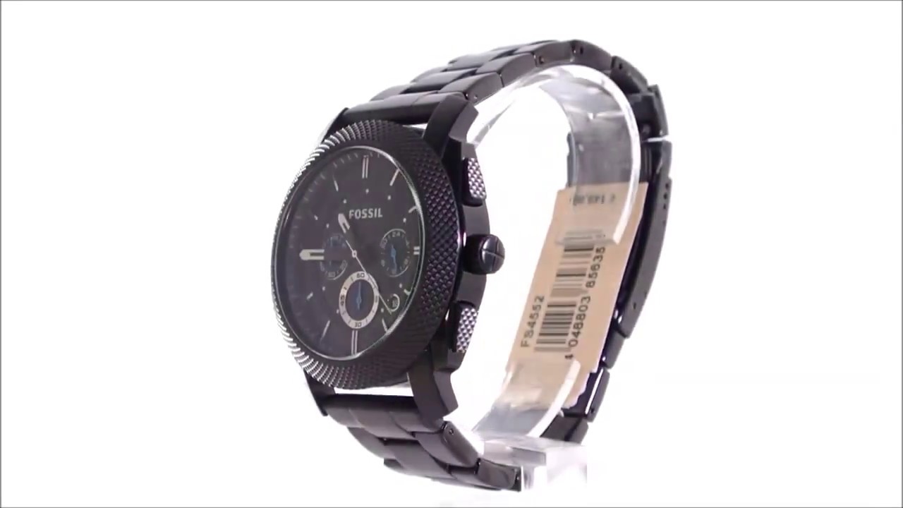 Fossil Herrenuhr FS4662 Machine Chronograph mit Gliederarmband - YouTube