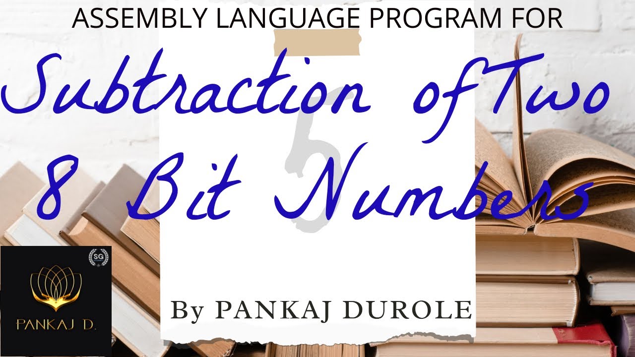 8.2 ALP | Subtraction of two 8 bit numbers #coa #assemblylanguage # ...