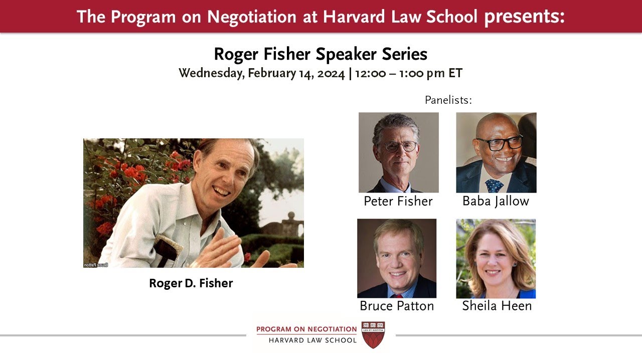 PON Live! Roger Fisher Speaker Series - YouTube