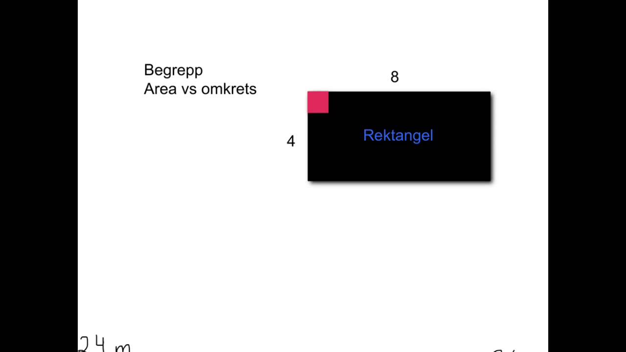 Matematik - Area vs Omkrets - Geometri - YouTube