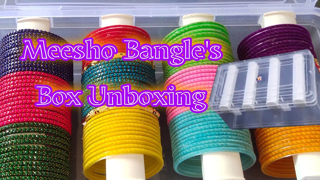 #Meesho Bangle's Box Unboxing# meesho #trending #viral# Adra vlogs ...
