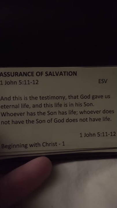 1 John 5:11-12 esv memory song - YouTube