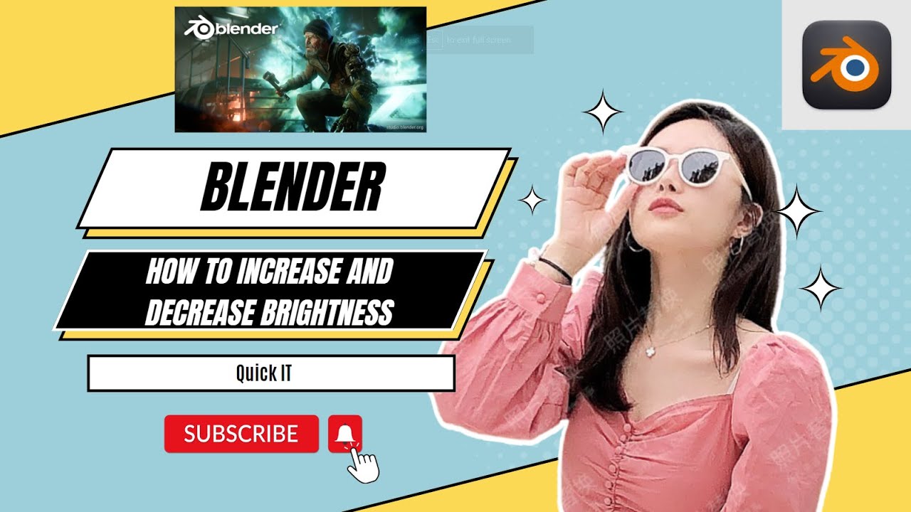 How to Increase or Decrease Brightness of Video in BLENDER - YouTube