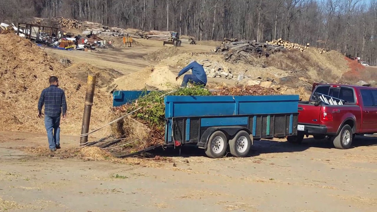 Trailer brush pole removal - YouTube