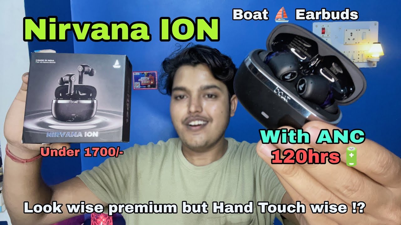 Boat Nirvana ION Earbuds with ANC & 120 HRS Playtime | boat earbuds ...