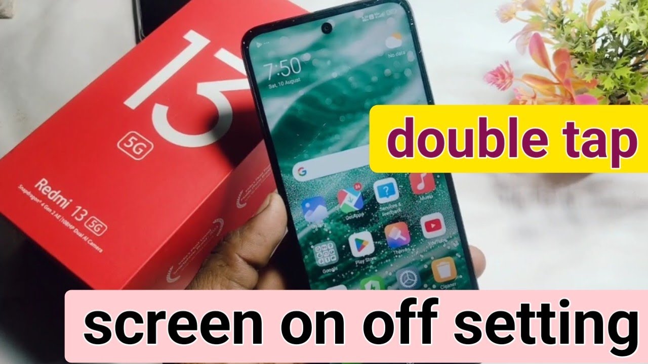 how to enable double tap on off screen redmi 13 5g | redmi 13 5g double ...