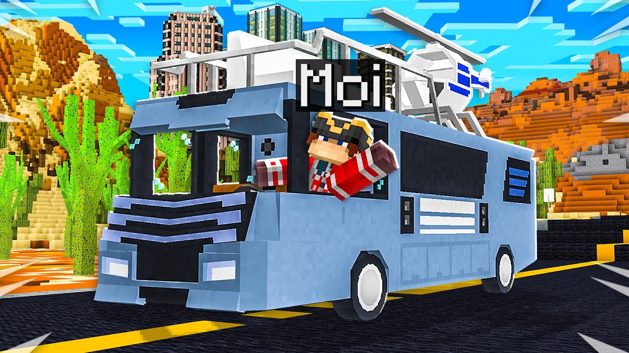 MON CAMPING CAR DE LUXE DANS MINECRAFT ! - YouTube