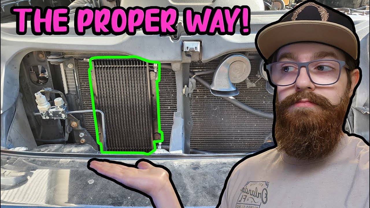 How To Install An Aftermarket Transmission Cooler - YouTube