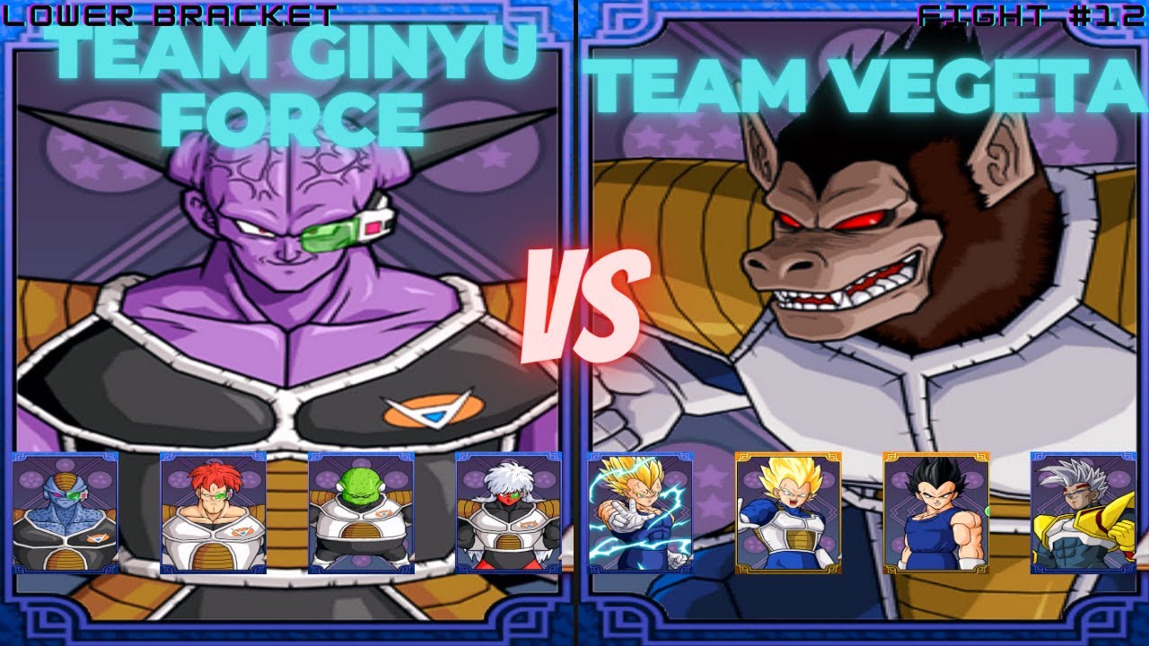 [TOP #2] Fight #12 - LB ROUND 1 - Team Ginyu Force vs Team Vegeta - YouTube