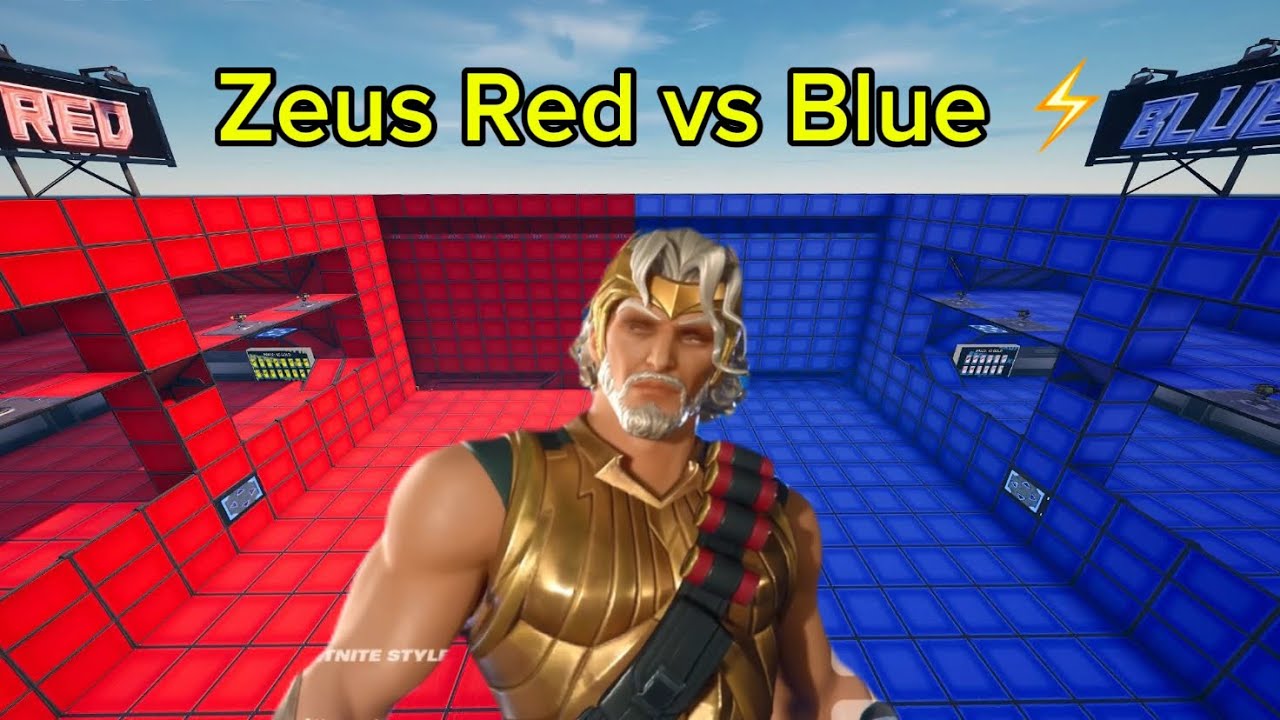 Fortnite Zeus Red vs Blue Gameplay part 1 ⚡️⚡️⚡️ - YouTube