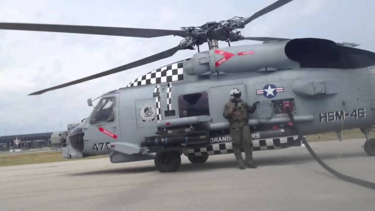 Hot Fueling a Navy H-60 at KDAB - YouTube