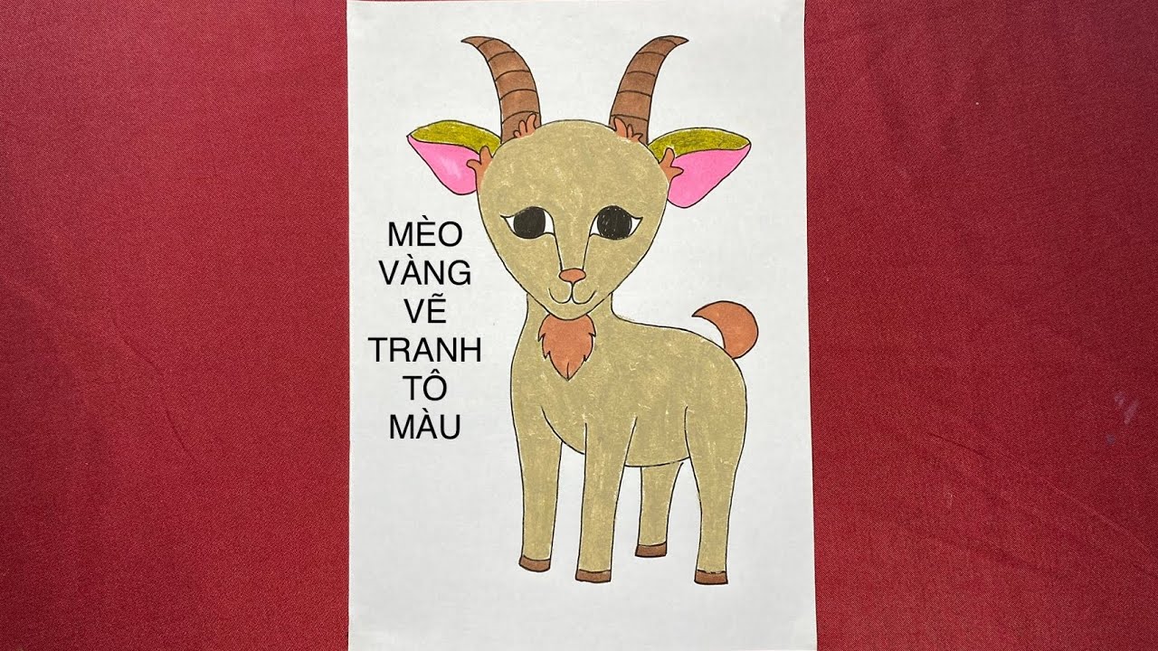 VẼ CON DÊ | How to draw a goat - YouTube