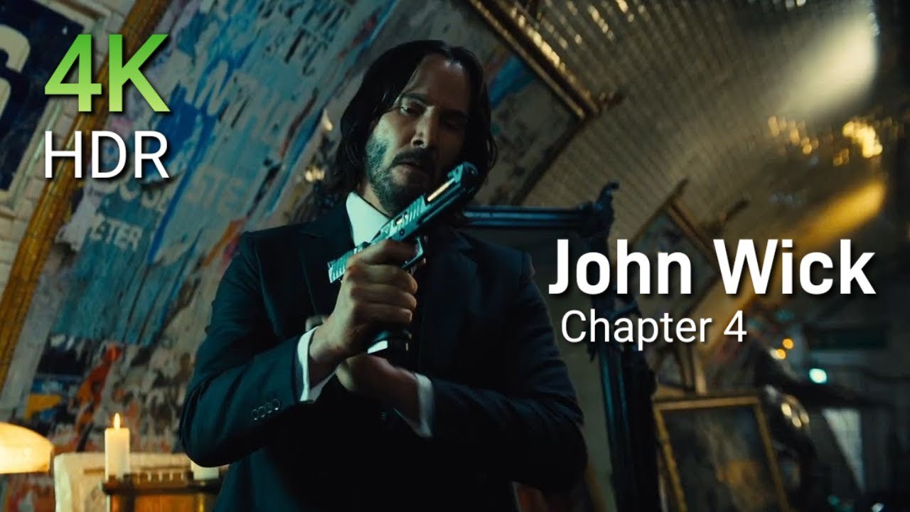 John Wick 4 - Road Fight Scene - 4K HDR | Crazy Car Chase Scene - YouTube