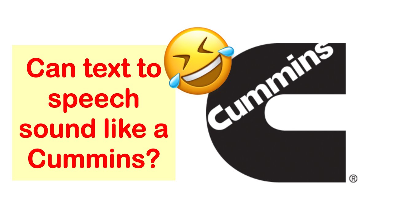 Text-To-Speech Sounds Like A Diesel - YouTube