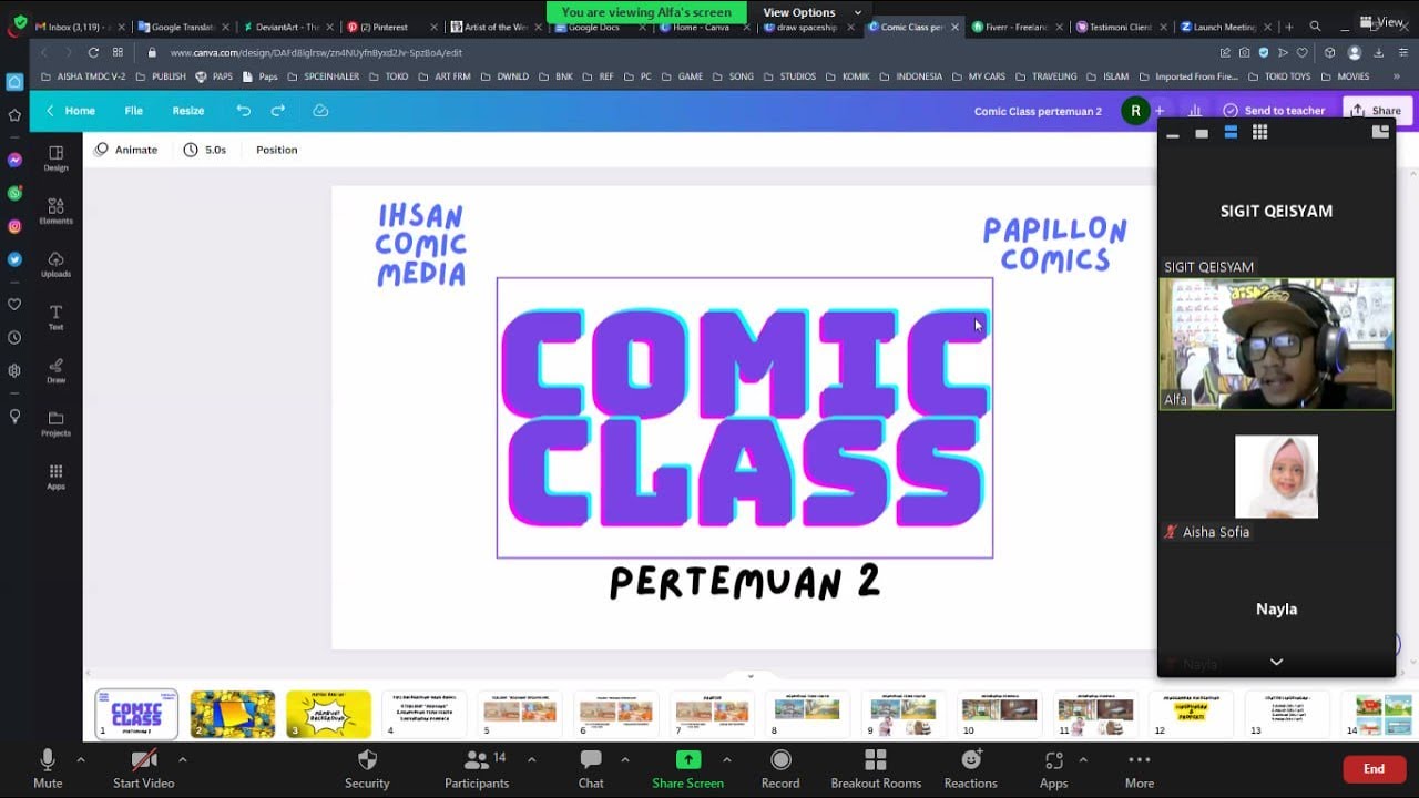 COMIC CLASS 02 SESI 2 GAMBAR BACKGROUND - YouTube