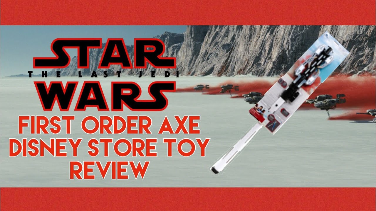 First Order Executioners Laser Axe Disney Store Toy Review - YouTube