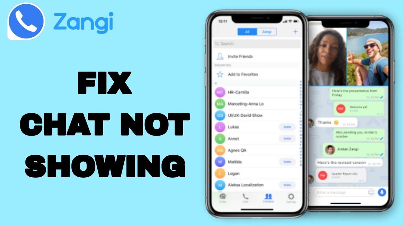 How To Fix And Solve Chat Not Showing On Zangi App | Final Solution ...