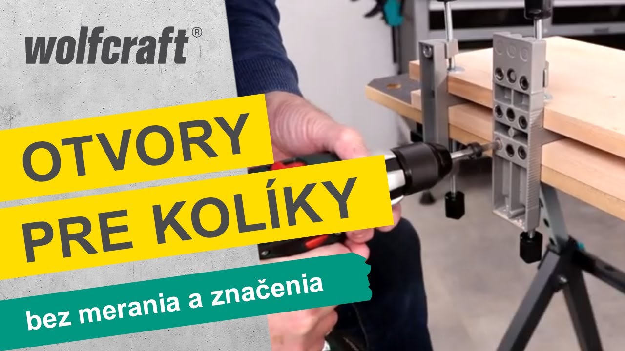 Praktická súprava na upínanie, vŕtanie a spájanie kolíkmi | wolfcraft - YouTube