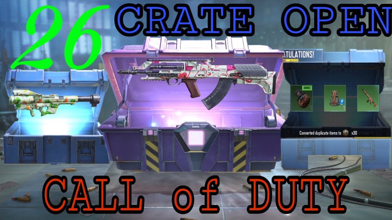 26 CRATE OPEN in CALL of DUTY Mobile - YouTube