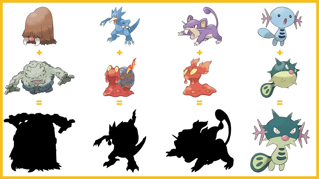 Pokemon Fusion Compilation #641 | Qwilfish | Wooper | Slugma | Rattata ...