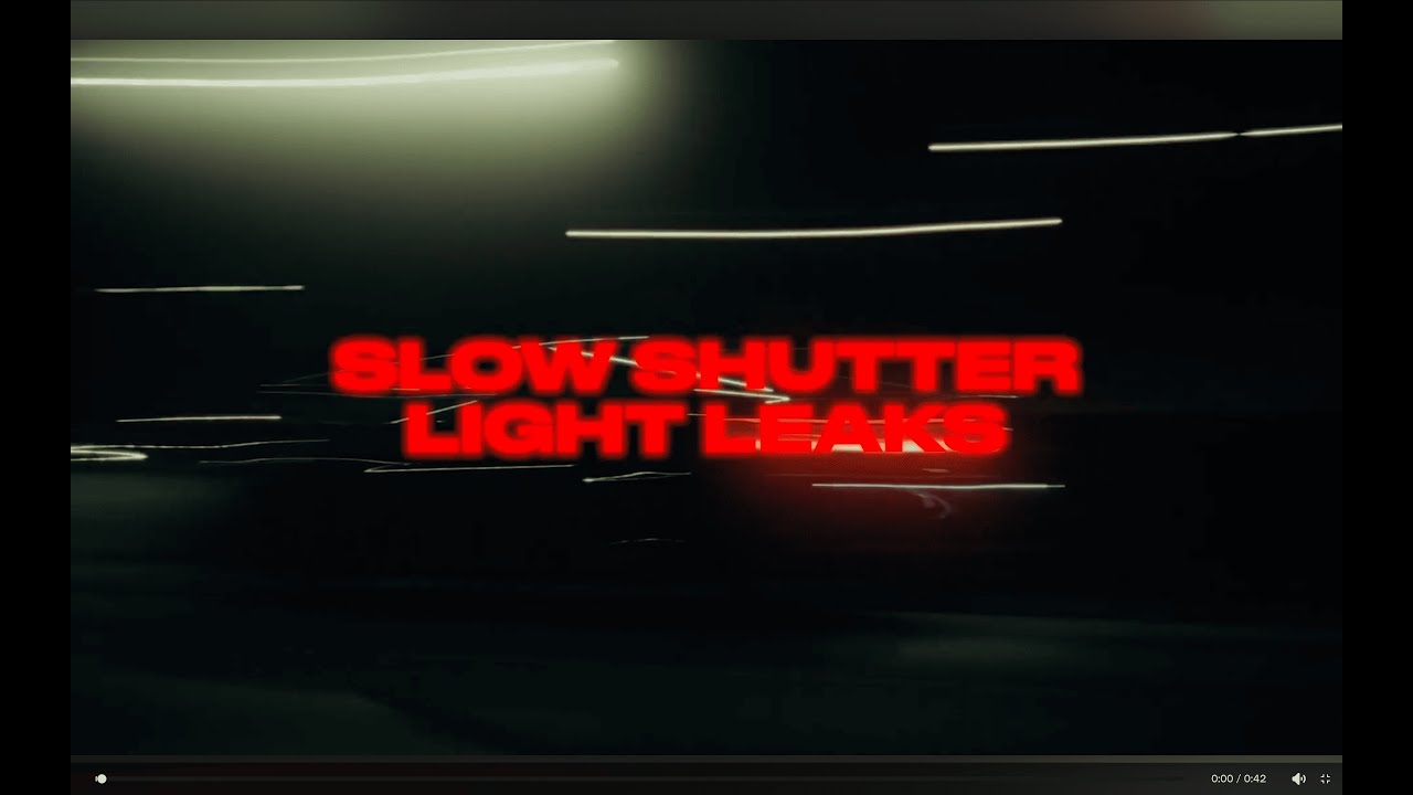 SLOW SHUTTER LIGHT LEAKS - Premiere Pro Template | Cinematic Light ...