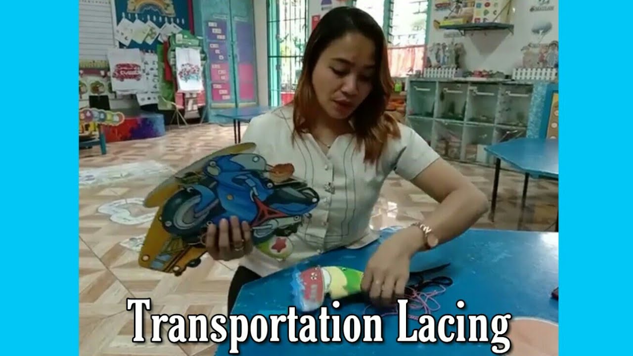 Transportation Lacing/ Week 29 Kindergarten Activity - YouTube