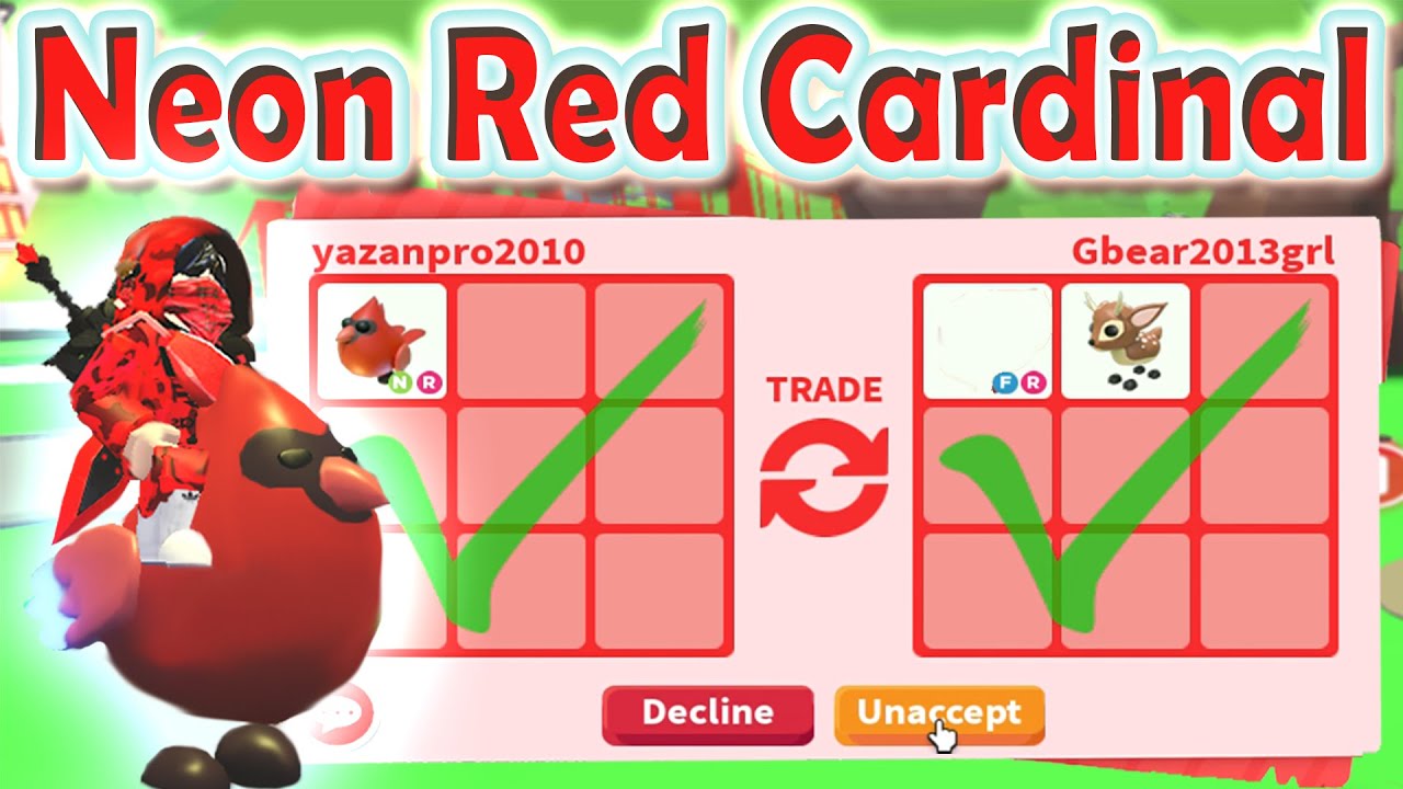 *Big Win* TRADING Neon Red Cardinal 🤩😍 NEW (Making and What people ...