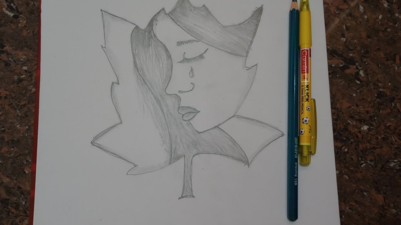 How to Draw - sad girl //pencil sketch for beginners - YouTube