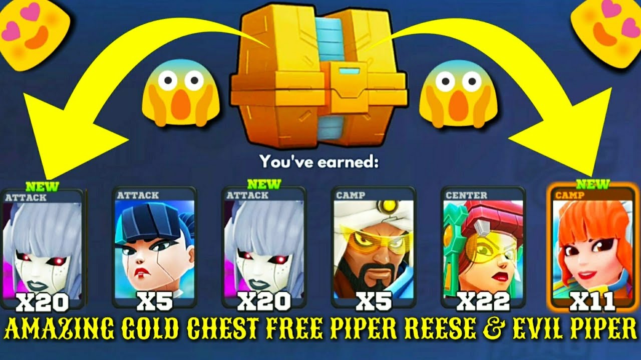 HOW TO GET PIPER RESEE & EVIL PIPER FREE WITH GOLD CHEST FREE OPENED IN ...