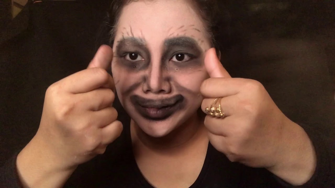 Lathi clangale (tutorial Make up Valak) - YouTube