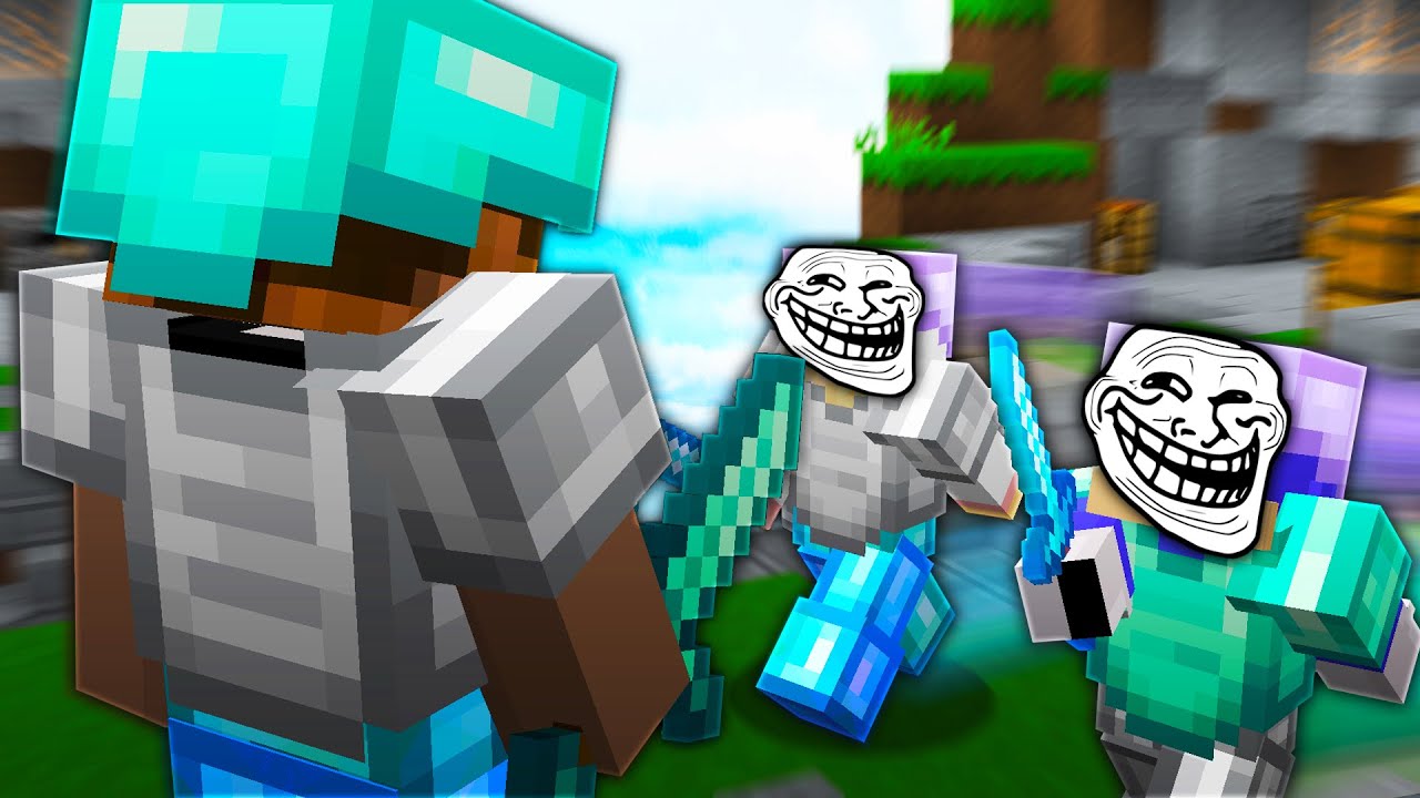 Steamrolling crossteamers in a meme skywars tournament - YouTube