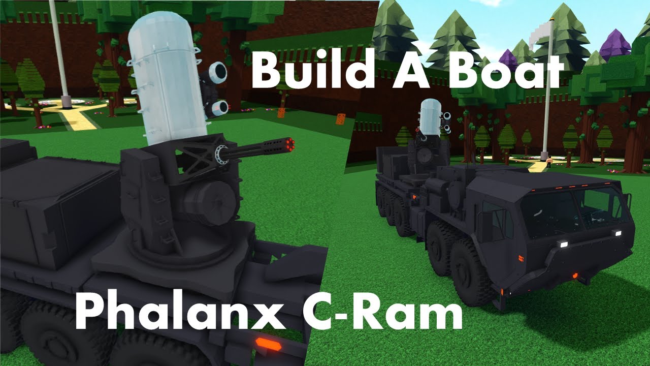 Phalanx C-Ram Anti-air system showcase speedbuild | Build a Boat for ...