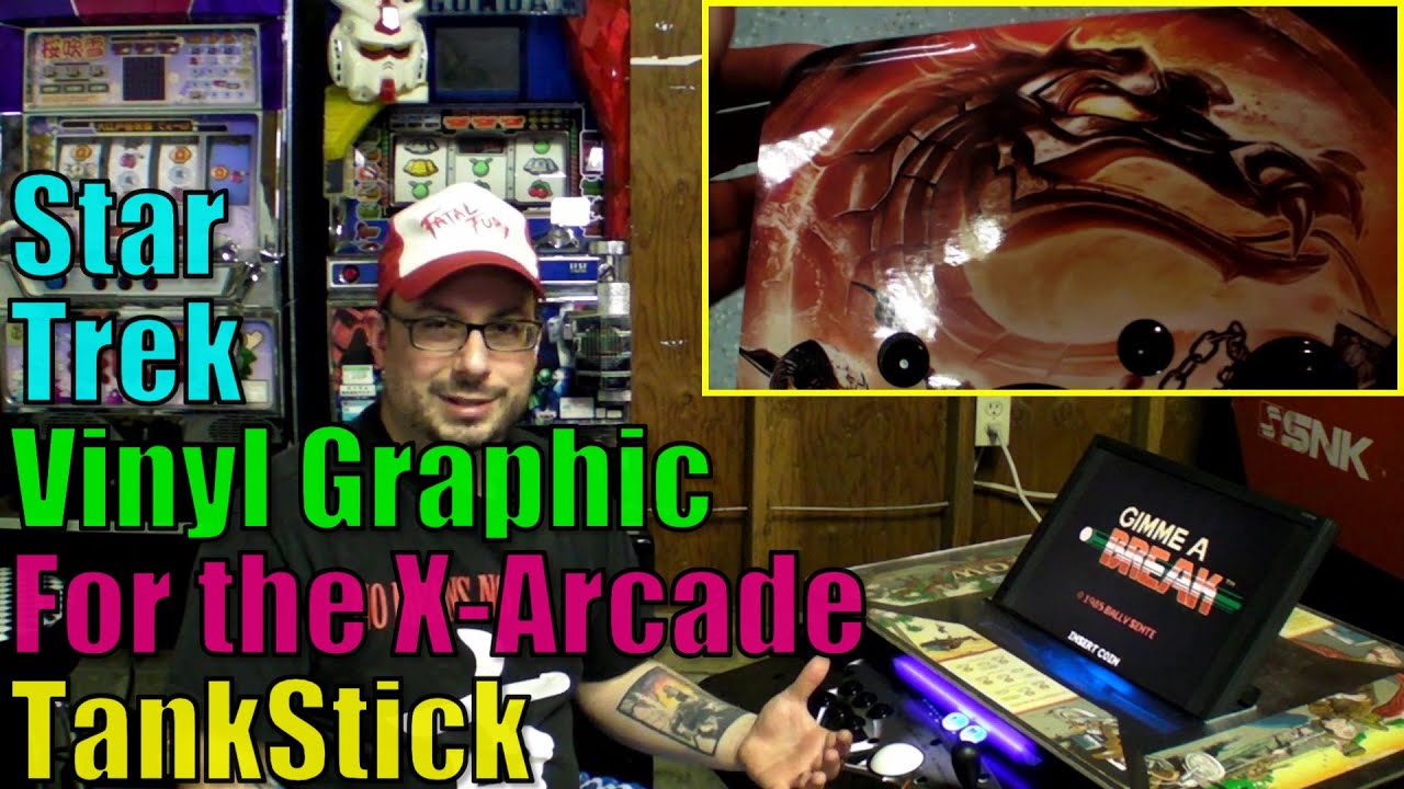 Star Trek Vinyl Graphic Overlay X-Arcade TankStick - Retro GP - YouTube