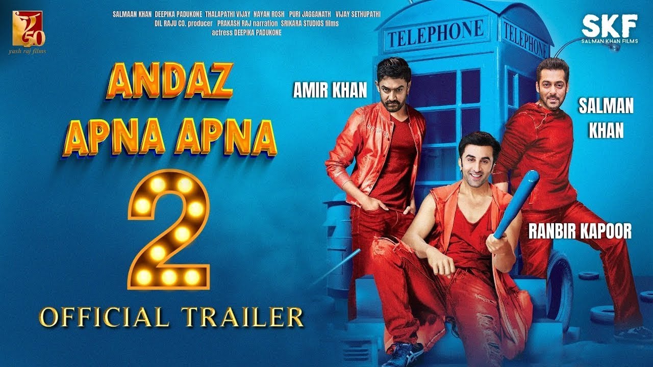 Andaz Apna Apna 2 - Official Trailer | Salman Khan & Amir Khan | Ranbir ...