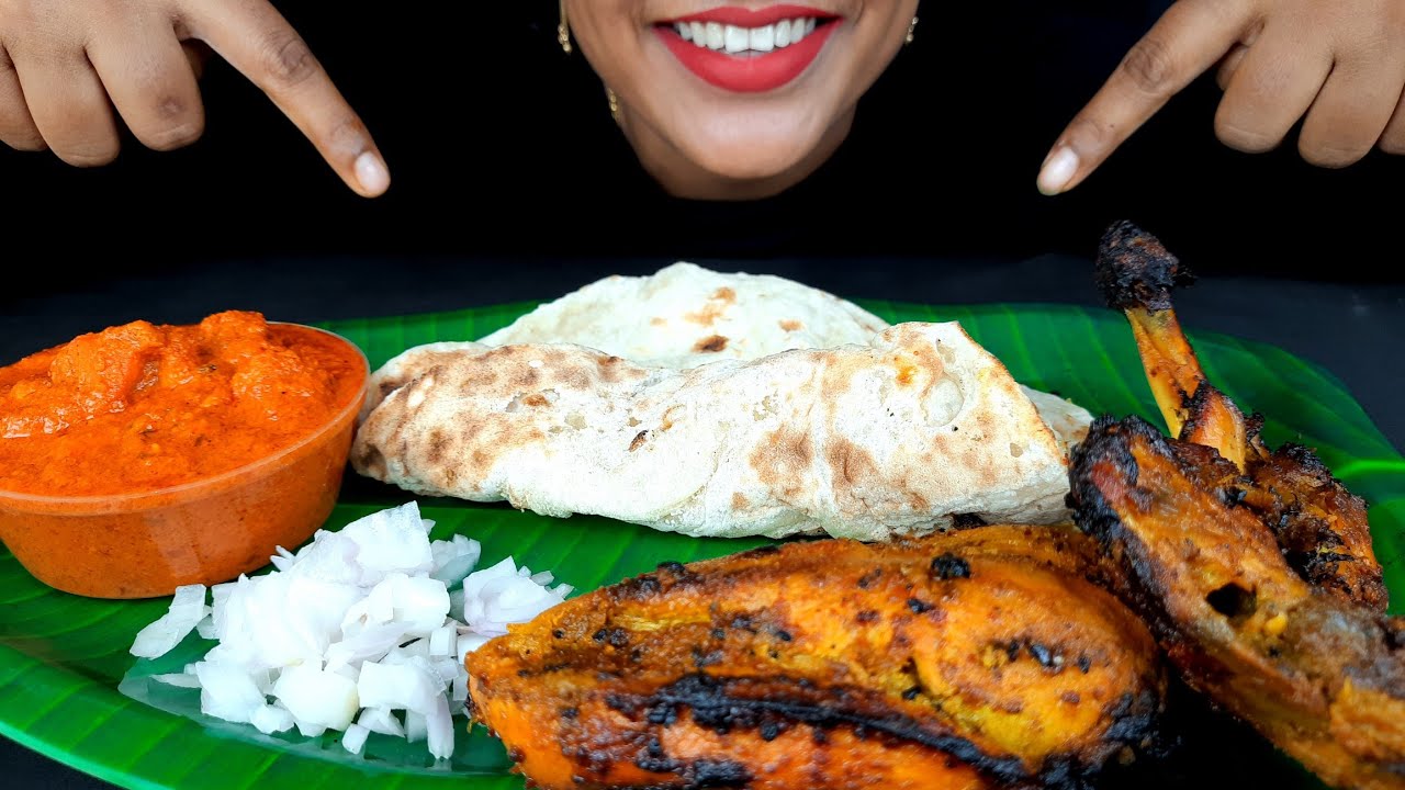 Butter Chicken, chicken Lajawab with Tandoori Roti | ASMR Vibes Food ...