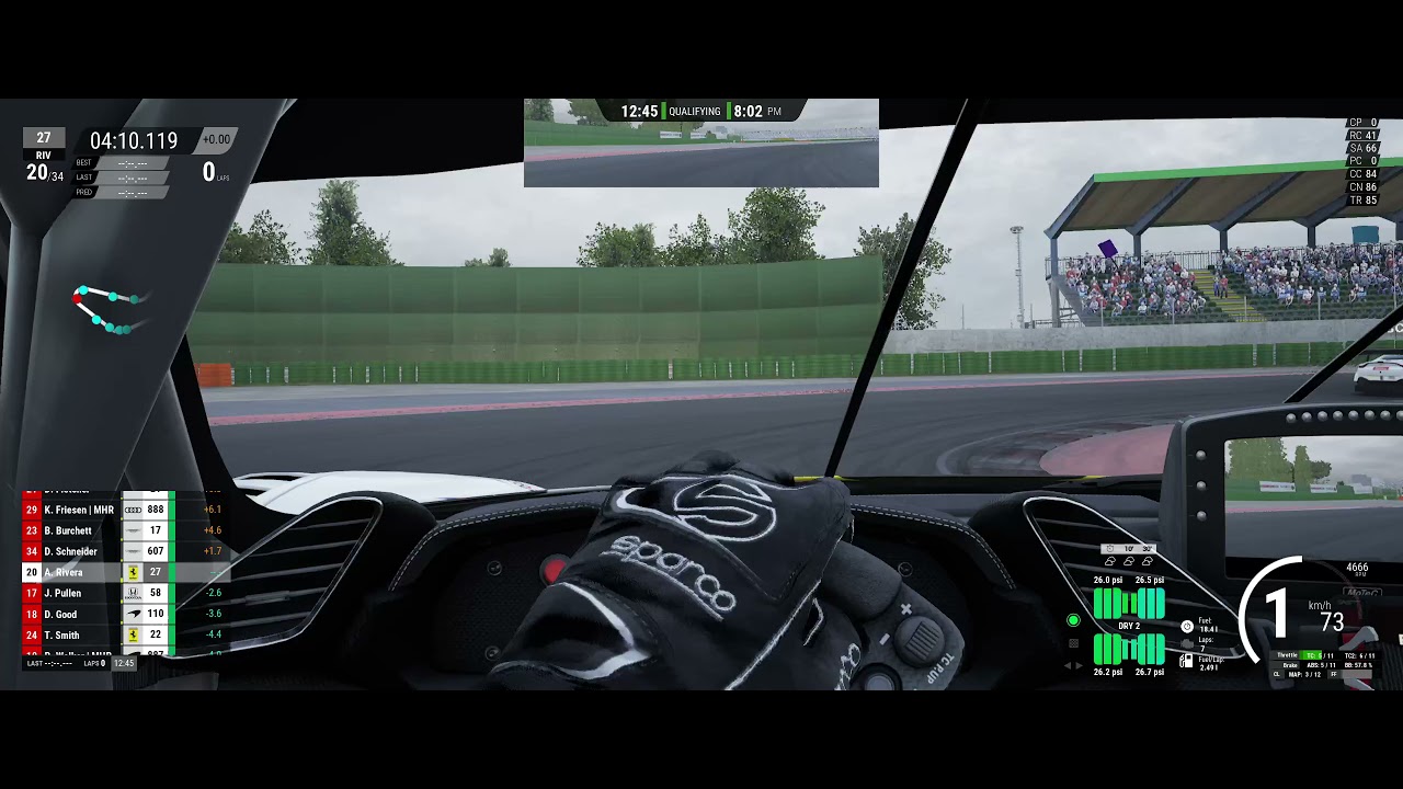 DRL Race 1 at Misano #27 Ferrari 488 GT3 Evo Onboard - YouTube