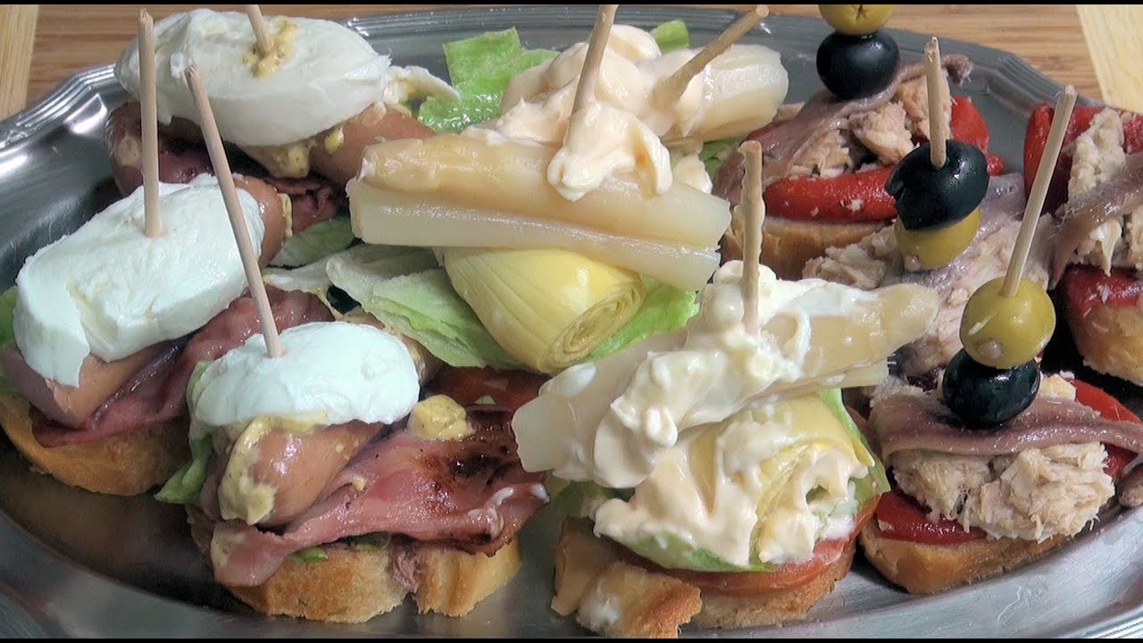Pinchos, 2 frios y 1 caliente Vídeo receta 171 Aquí cocinamos todos ...