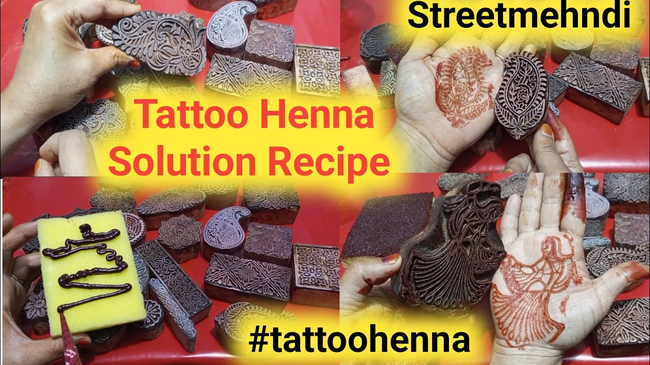 Tattoos Henna Recipe| street mehndi tattoo designs| stamp mehndi ...