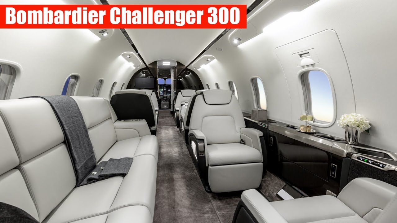 Inside $14 Million Bombardier Challenger 300 | Luxury Business jet ...