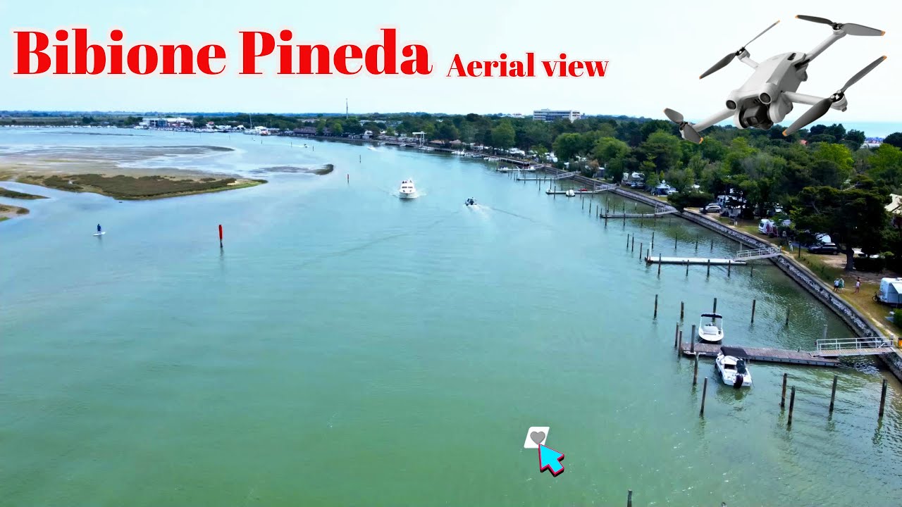 Beauty of Bibione Pineda | Aerial view of Bibione Beach 2023 in 4k ...
