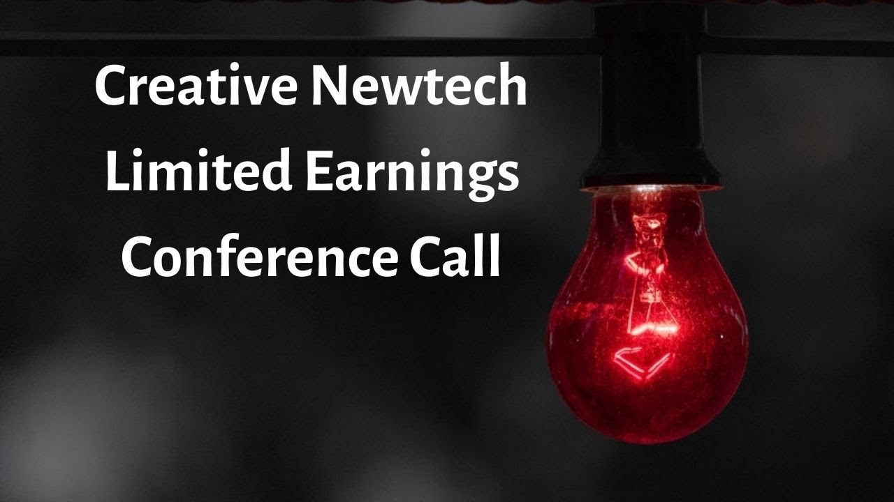 Creative Newtech Limited Earnings Concall for Q2FY22 - YouTube