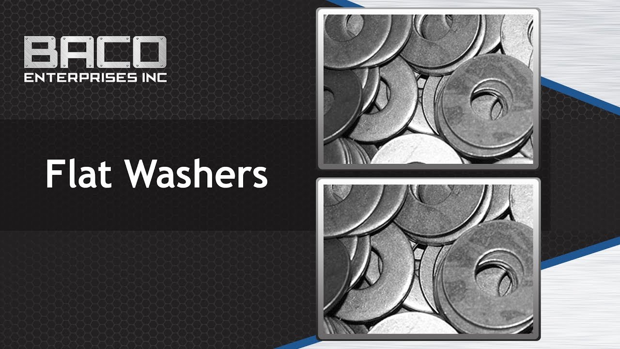 Flat Washers From Baco Enterprises Inc. - YouTube
