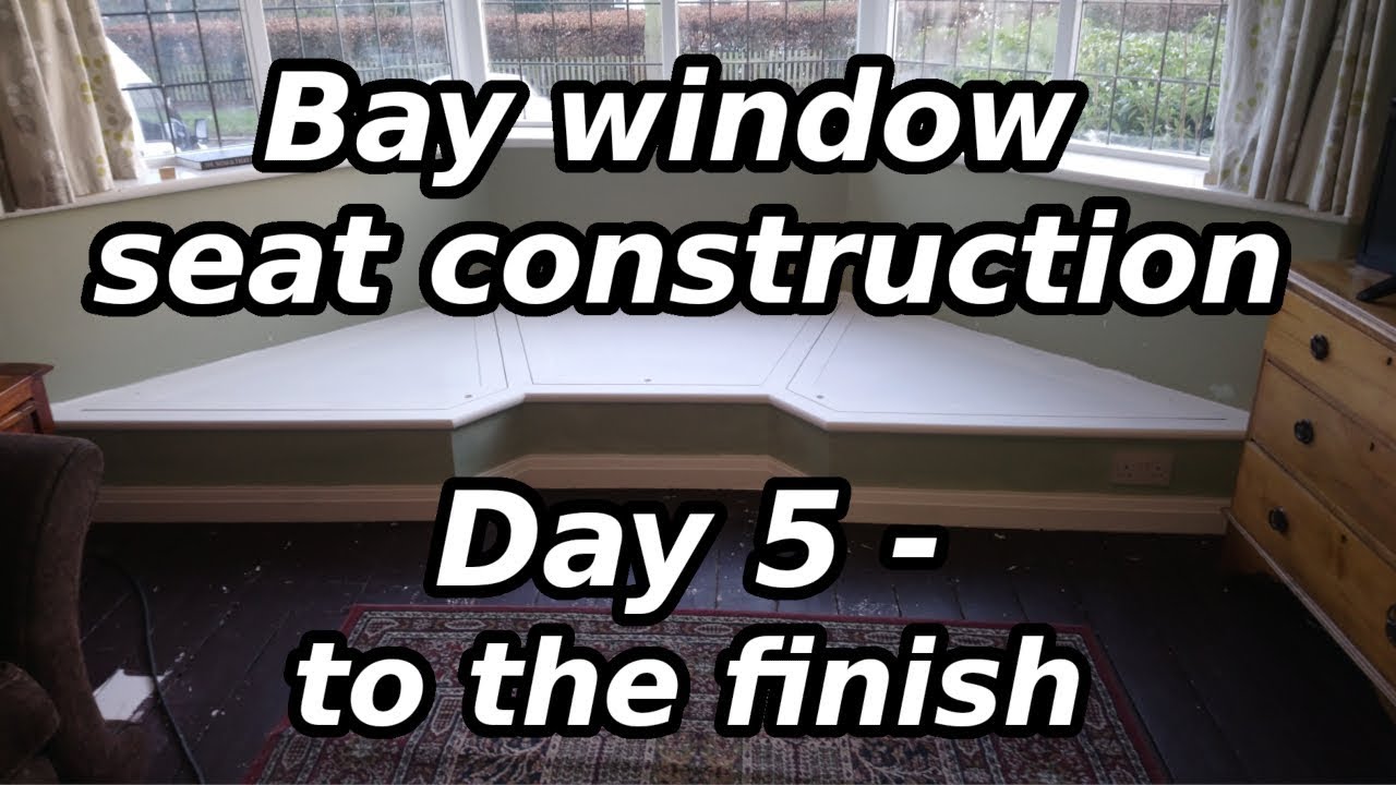 Bay window seat construction - day 5 to the finish - YouTube