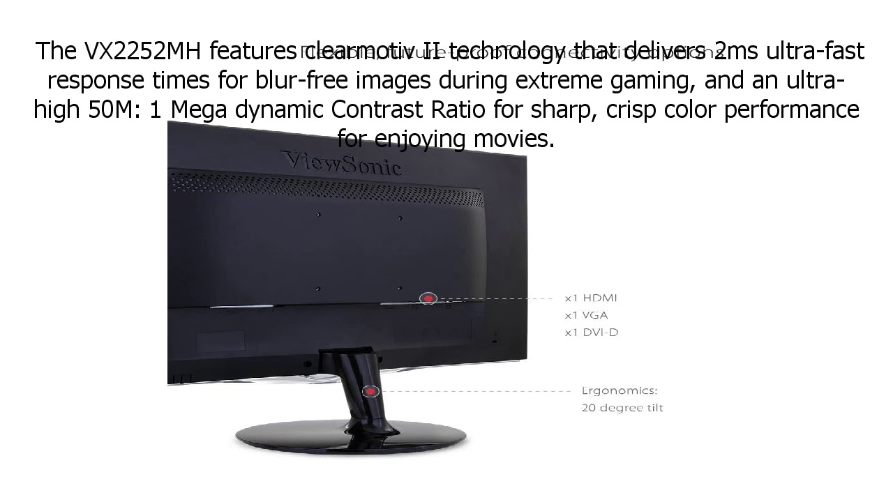 Special Discount on ViewSonic VX2252MH 22 Inch 2ms 60Hz 1080P Gaming ...