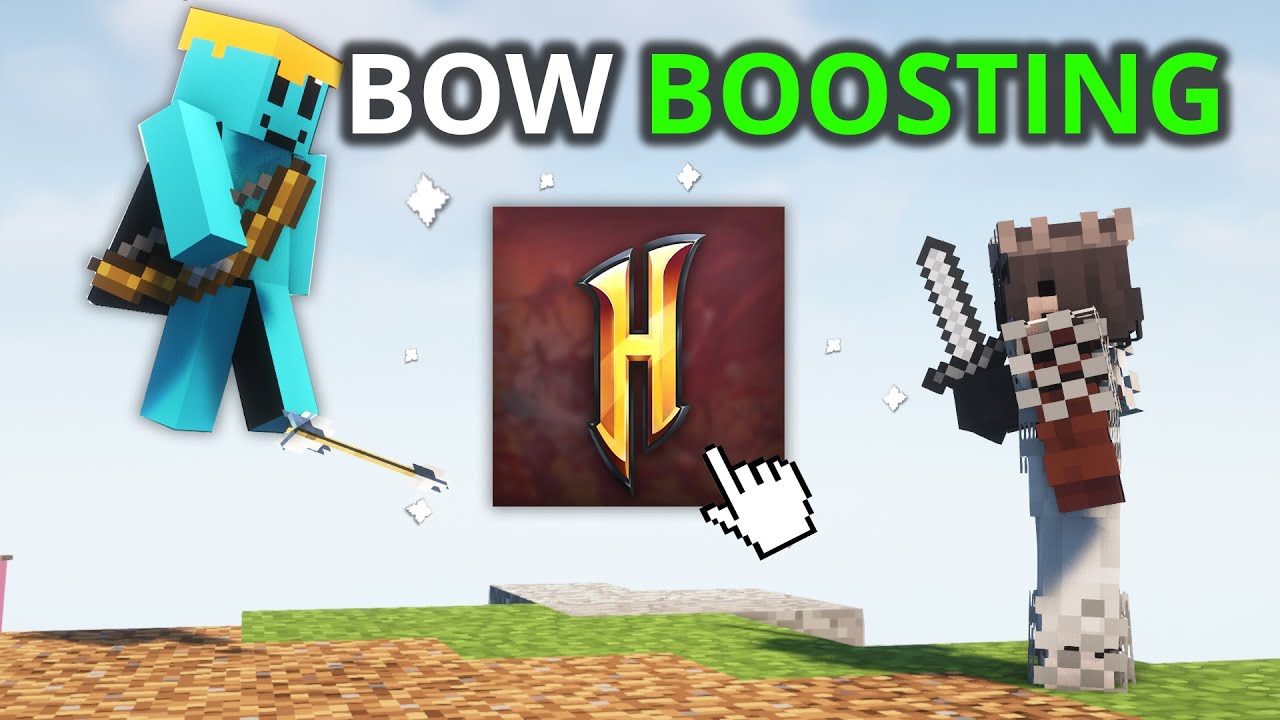 Bow boosting on hypixel - YouTube